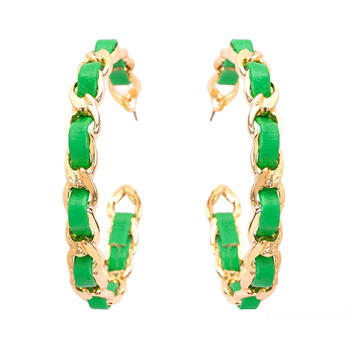 Forest Green Hoops – Mint & Oak