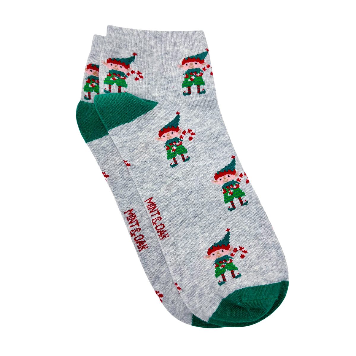 Candyland Elf Men's Ankle Socks – Mint & Oak
