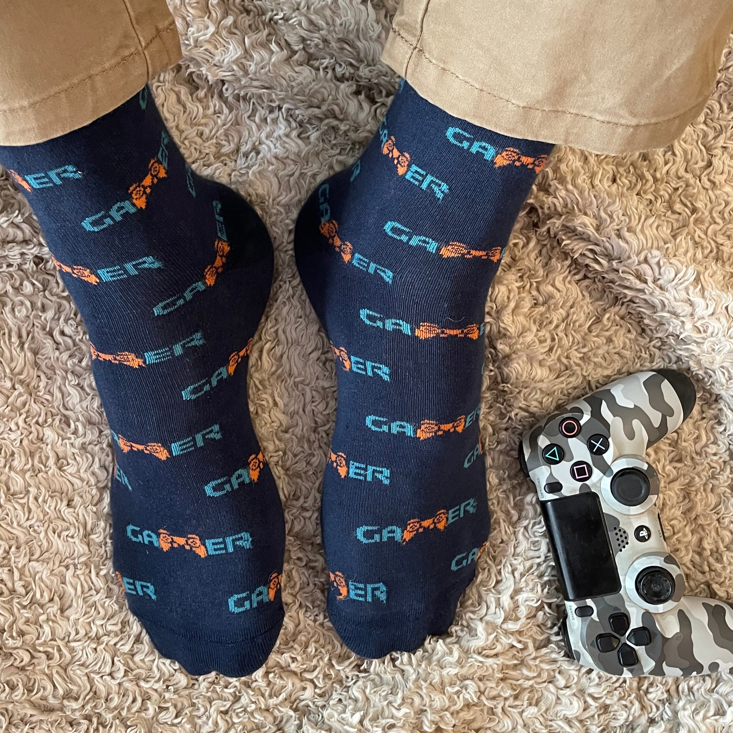 The Gamer Men's Crew Socks – Mint & Oak